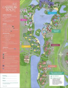 Caribbean Beach Resort Map (Free PDF Download) - Be Prepared Vacations